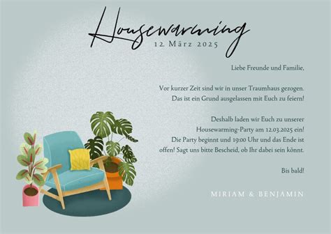 Einladung Zur Einweihung Mit Foto Und Send A Smile