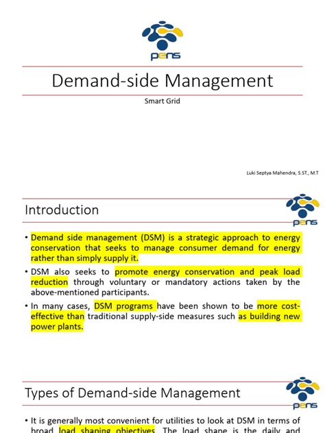 Demand Side Management Pdf Physical Quantities Energy Economics