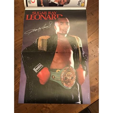 Accents 1989 Sugar Ray Leonard Vs Tommy Hearns Ii Vtg Boxing Fight