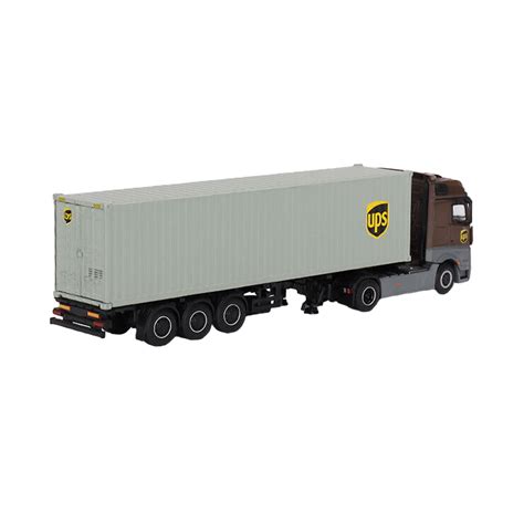 Mini Gt Mercedes Benz Actros W 40 Ft Container Ups Europe 1 64