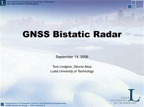 Ppt Gnss Bistatic Radar Powerpoint Presentation Free Download Id293519