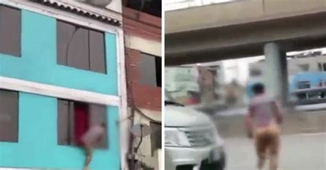 Un Hombre Saltó Desde El Segundo Piso De Un Hotel Para Escapar Semidesnudo Y No Ser Descubierto