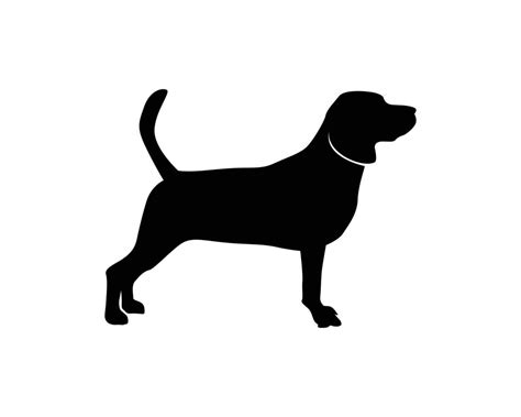 Modelo De Vetor De Silhueta De Cachorro 15593631 Vetor No Vecteezy