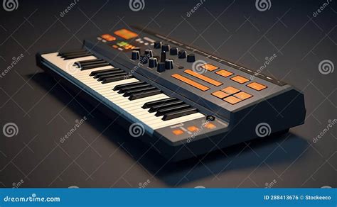 Minimalist Portable Mini Synth Slim And Sleek 3d Model And Render