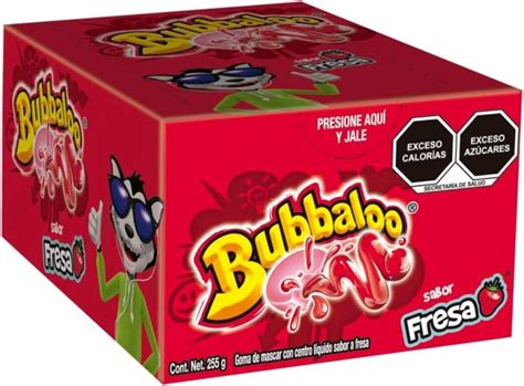 Bubbaloo Sabor Fresa 47pz Candyworldchilecl