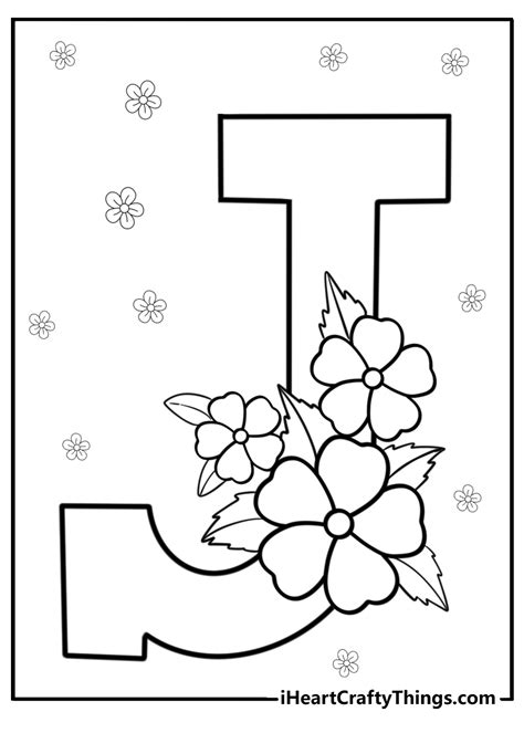 Printable Coloring Pages Letter J 2025