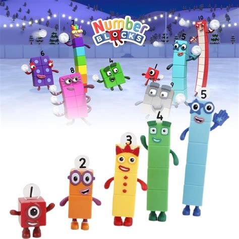 Numberblocks Cube Nhân Vật Nhỏ Pvc Nhân Vật Có Thể Biến Hình để Chơi Shopee Việt Nam