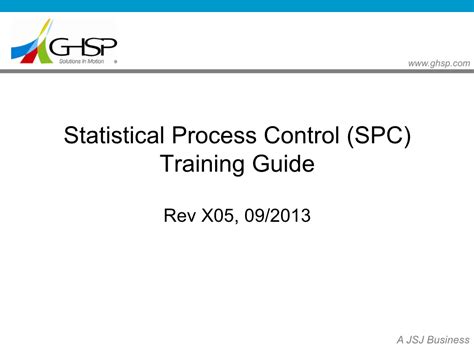 Statistical Process Control SPC Training Guide DocsLib
