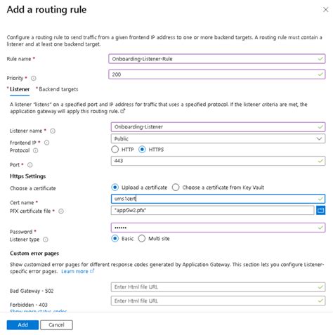 Azure Application Gateway Example Configuration As Reverse Proxy In