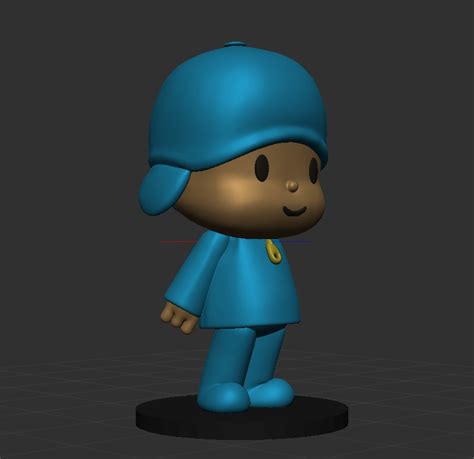 Stl File Pocoyo 3d Fan Art・model To Download And 3d Print・cults