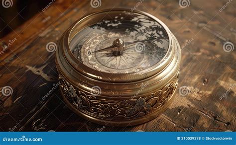 Brass Victorian Compass Stock Illustration Illustration Of Brass