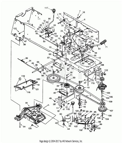 Huskee Riding Mower Drive Belt Diagram