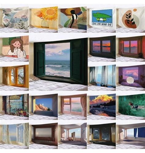 150x200cm 대형 버전2 천 융 패브릭 포스터 생기 유럽 자연 그림 사진 인화 팝 아트 가리개 집들이선물