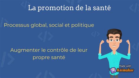 Promotion Santé Concepts La Promotion De La Santé Youtube