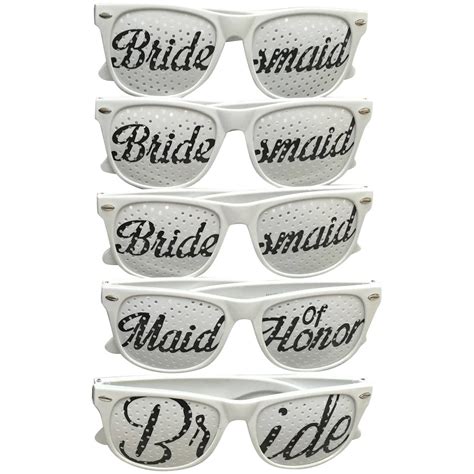 Unik Occasions Brides Wedding Party Sunglasses Set Of 5