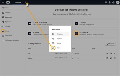 kdb insights enterprise views kdb products