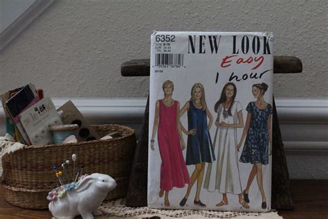 Vintage New Look 6352 Sewing Pattern Size 8 18 1995 Etsy Sewing Patterns Sewing Pattern