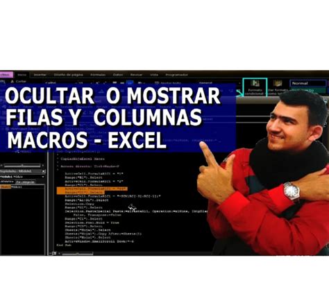 Como Ocultar Y Mostrar Columnas Celdas Y Filas Con MACROS En Excel