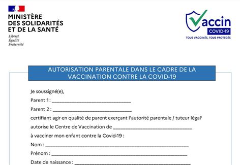Covid 19 Voici l attestation à télécharger pour faire vacciner vos