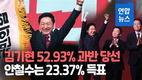 영상 국민의힘 신임 대표에 김기현하나로 똘똘 뭉쳐 총선압승 연합뉴스