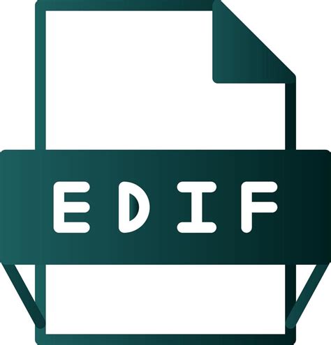 Edif File Format Icon 15575213 Vector Art At Vecteezy
