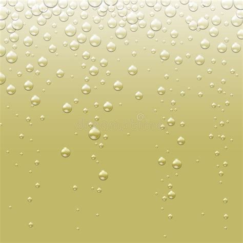Abstract Champagne Bubbles And Floral Vector Seamless Pattern