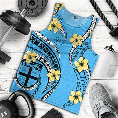 Fiji Tank Top Fiji Bula Style Plumeria Flower
