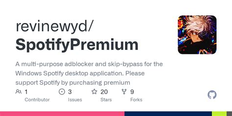GitHub Revinewyd SpotifyPremium A Multi Purpose Adblocker And Skip Bypass For The Windows