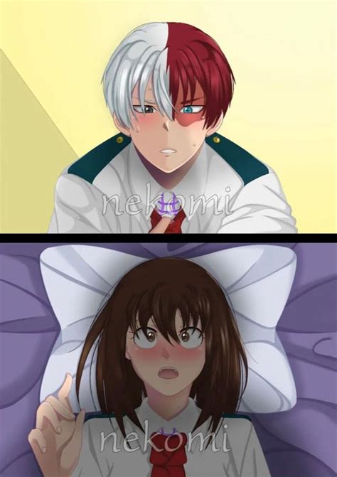 My Hero Academiaboku No Hero Academia Oc Akira Uraraka X Shoto