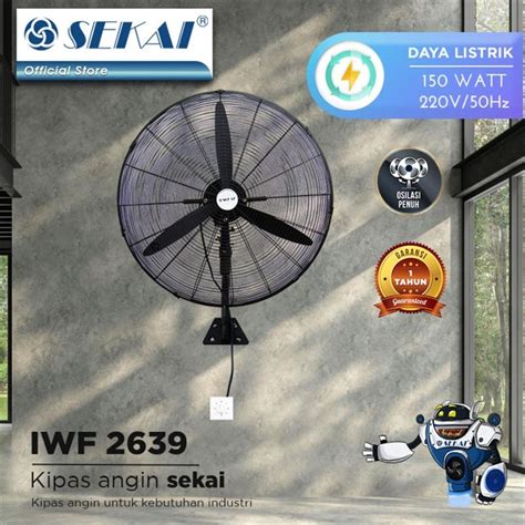 Jual Kipas Angin Industri 26 Inch Sekai IWF 2639 Industrial Wall Fan 26