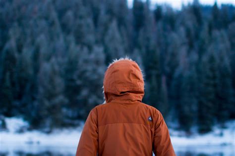 Free Images Person Snow Cold Winter Weather Blue Jacket Season