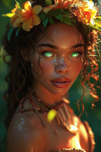 Premium Photo Girl Face Hyper Realistic Portrait