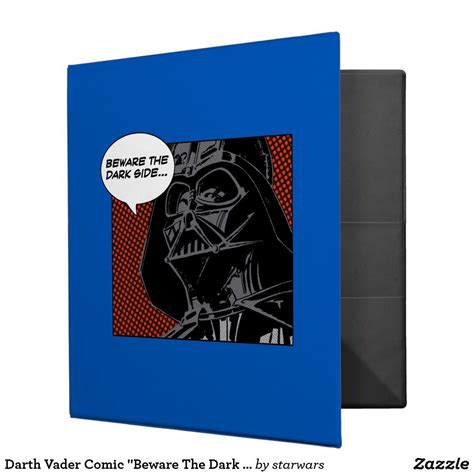 Darth Vader Comic Beware The Dark Side 3 Ring Binder Zazzle Darth