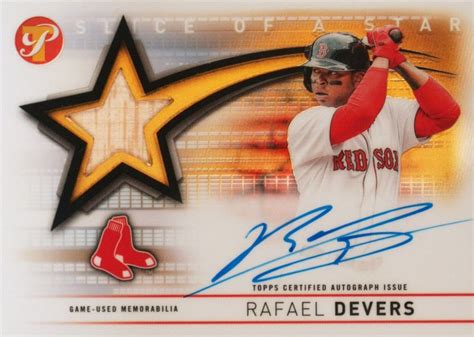 2022 Topps Pristine Slice Of The Star Autograph Relics Gold Refractor
