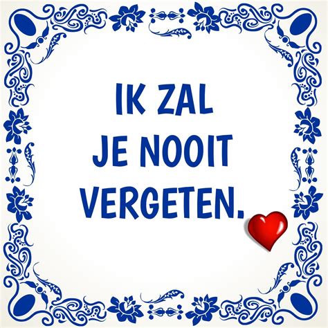 Tegel Ik Zal Je Nooit Vergeten Goedkope Feestwinkel