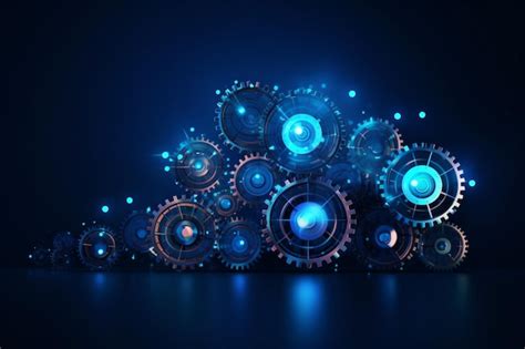 Premium Photo Gears Background Created With Generative Ai Technology