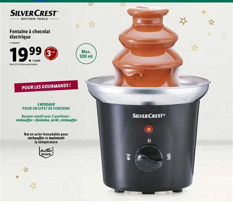 Promo Fontaine à Chocolat électrique Silver Crest chez Lidl iCatalogue fr