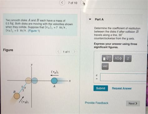Solved 7 Of 10 Part A Two Smooth Disks A And B Each Have A
