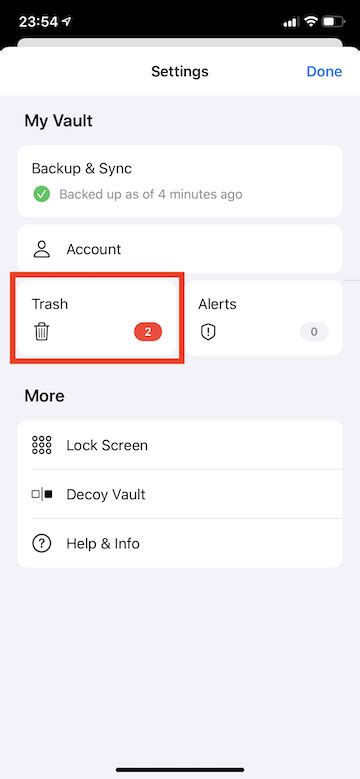Recovering Items From Trash Keepsafe Support