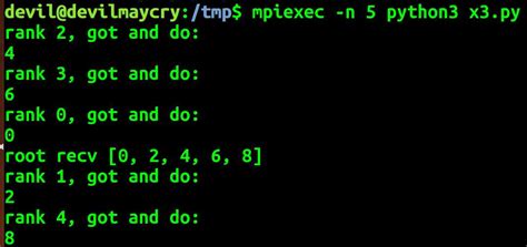 python 高性能并行计算之 mpi4py