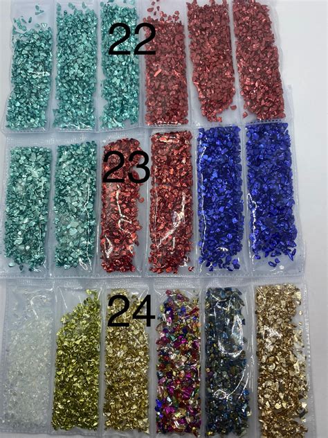 Broken Glass Stones Crystals Uv Epoxy Resin Filler Diy Craft Nail Art