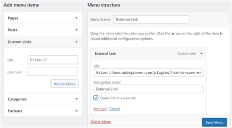 How To Open External Links In A New Window Or Tab With Wordpress