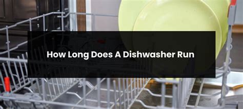 How Long Does A Dishwasher Run Pandemic Podding