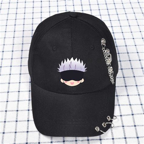 Jujutsu Kaisen Hats Jujutsu Kaisen Cap Gojo Chibi Head Jujutsu