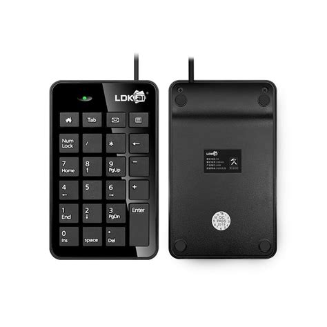 XKB Universal Numeric Keypad USB Wire Mini Number Keyboard Keycap For Laptop Desktop PC