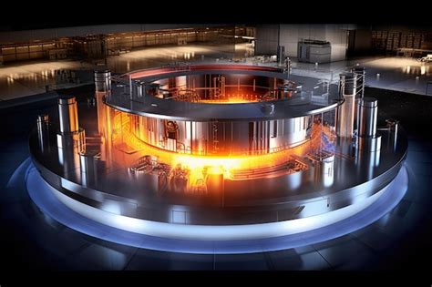 Premium Ai Image Theme Of Nuclear Fusion Large Experimental Setup In
