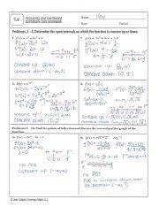 Concavity Second Derivative Test Homework Solutions Course Hero