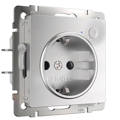 Розетка Wi-Fi (серебряный) Werkel W1171606, купить в Москве | Розетка ...