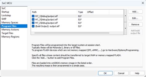 Configure Session Dialog Reference Socs Program Files