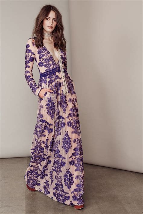 V Neck Long Sleeve Casual Maxi Dress Maxi Dress With Sleeves Maxi